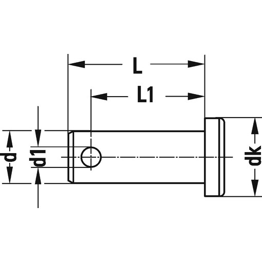 Splintbolzen, DIN 1434, Stahl, verzinkt | Berner®